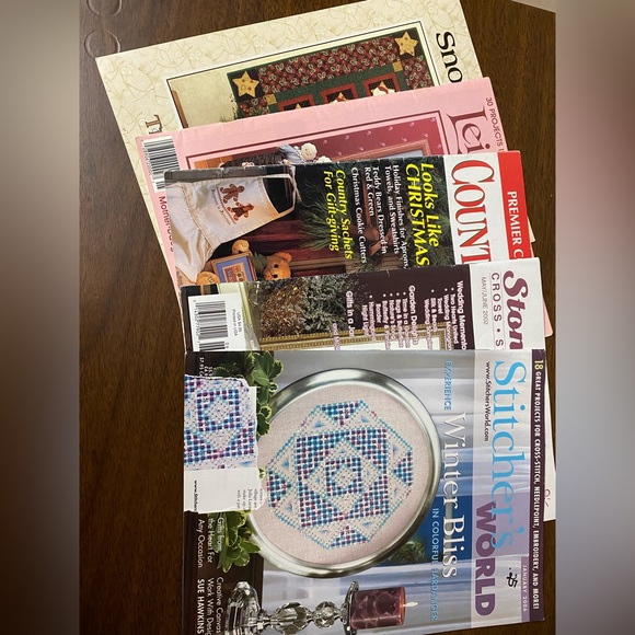 Other | Vintage Unique Cross Stitch And Quilt Pattern Magazines Lot Of ...